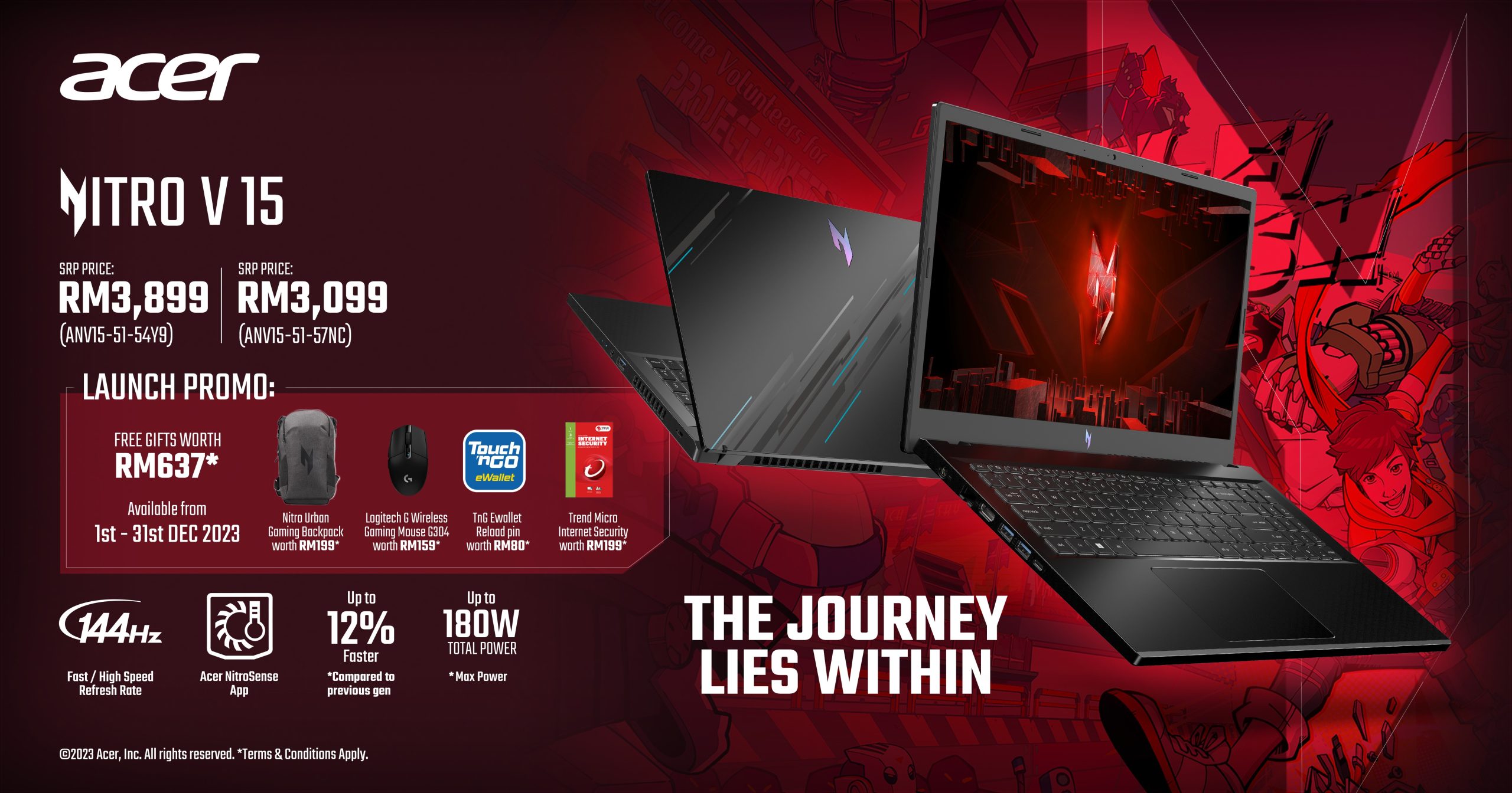 Acer Nitro V 15 Gaming Laptop Now Available In Malaysia Acer Nitro V 15 Gaming Laptop Now Available In Malaysia