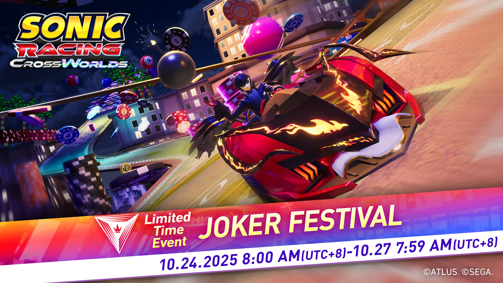 Sonic Racing CrossWorlds Adds Joker From Persona 5 As Sales Pass 1 ...
